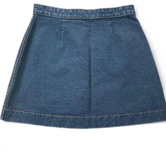 American Apparel | Skirts | Nwt American Apparel Mini Denim Jean Button ...